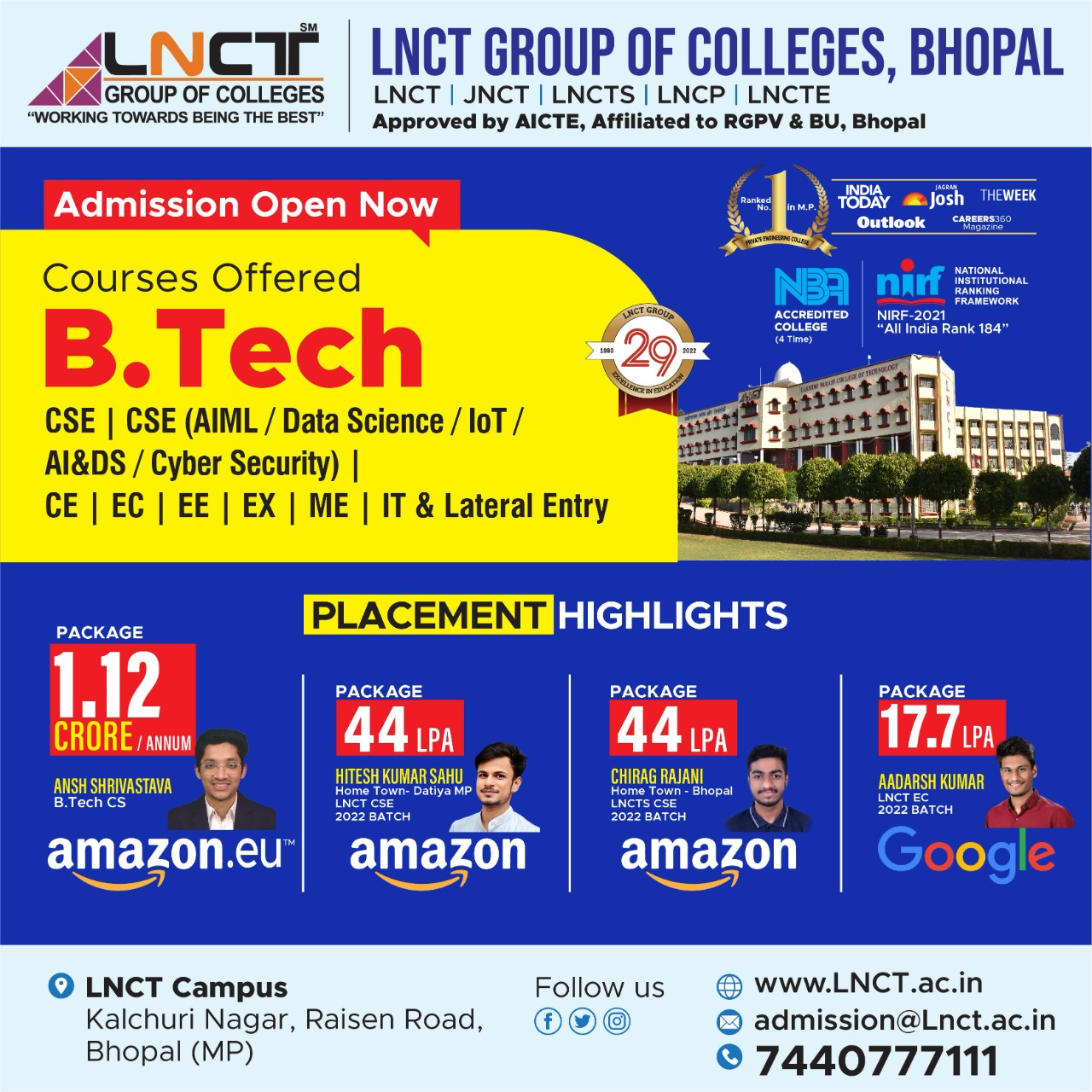 LNCT College | Top Engineering Colleges In Central India