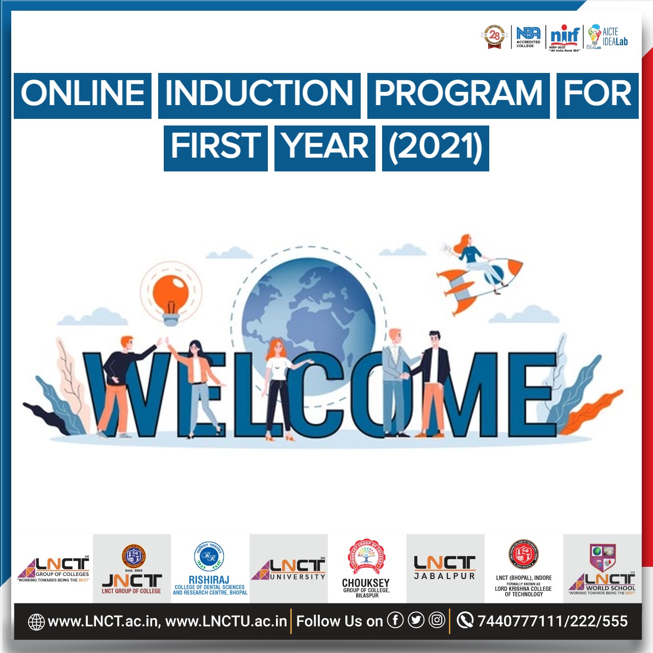 Online Induction Program For First Year (2021) | LNCT Group