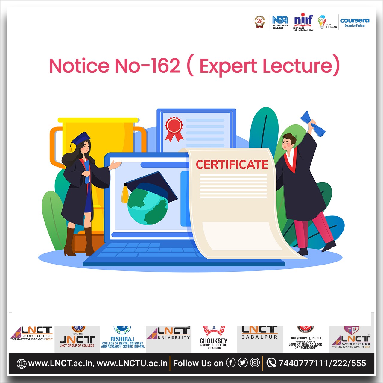 Notice No-162 ( Expert Lecture) | LNCT Group