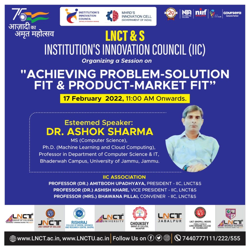 Session On Achieving Problem - Solution Fit & Product Market Fit | LNCT ...
