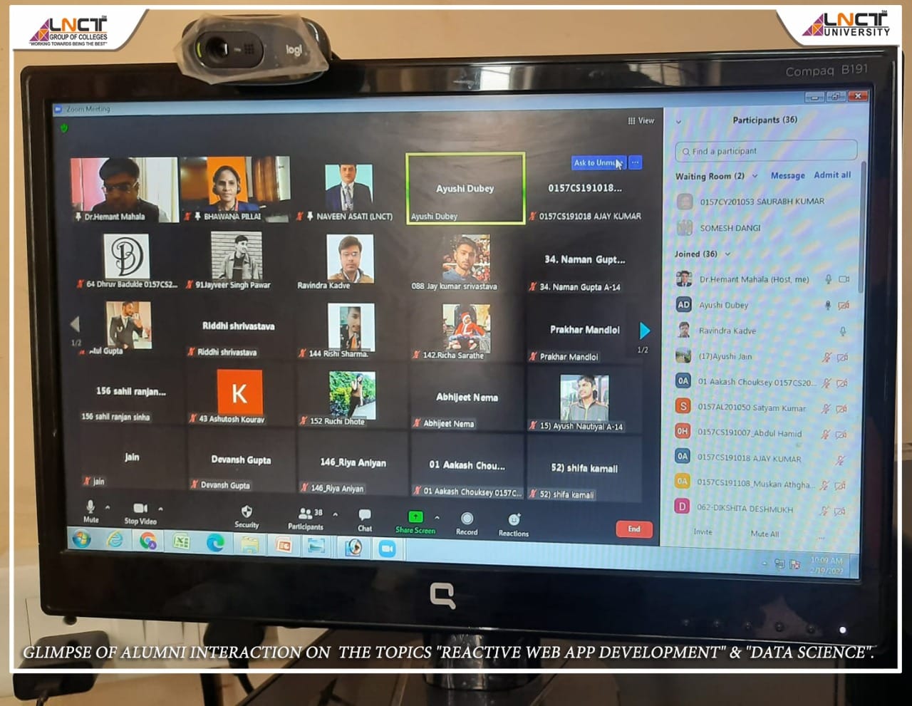 Webinar On Reactive Web App Development & Data Science | LNCT Group
