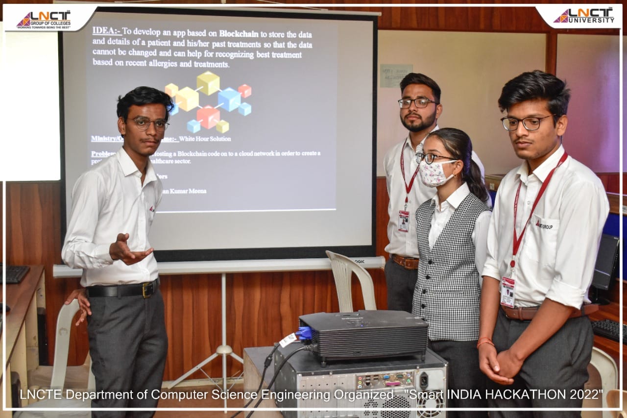 Hackathon Club Is Organizing A Presentation Of Internal Hackathon | LNCT Group