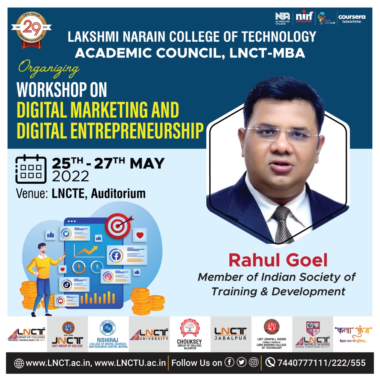 Workshop On Digital Marketing And Digital Entrepreneurship | LNCT Group