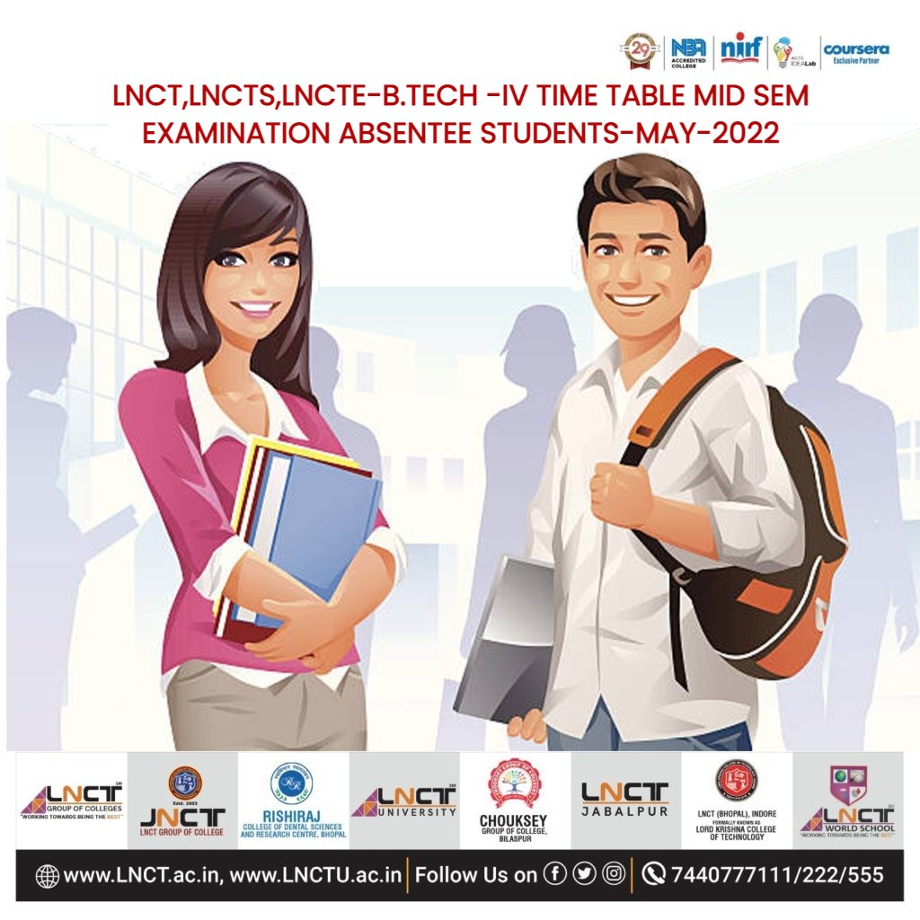 LNCT,LNCTS,LNCTE-B.TECH -IV TIME TABLE MID SEM EXAMINATION ABSENTEE ...