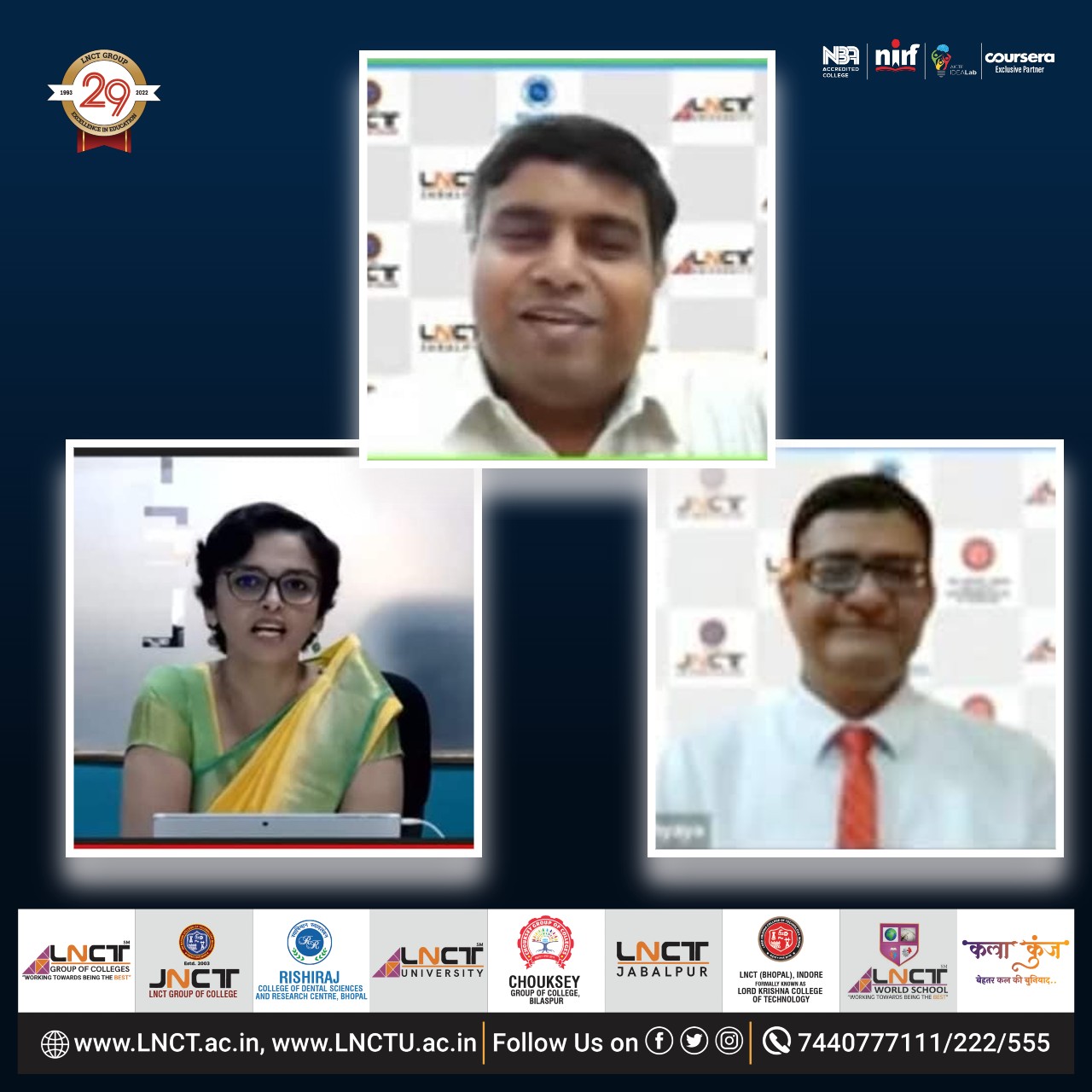 NPTEL Awareness E-Workshop In Association With LNCT&S | LNCT Group