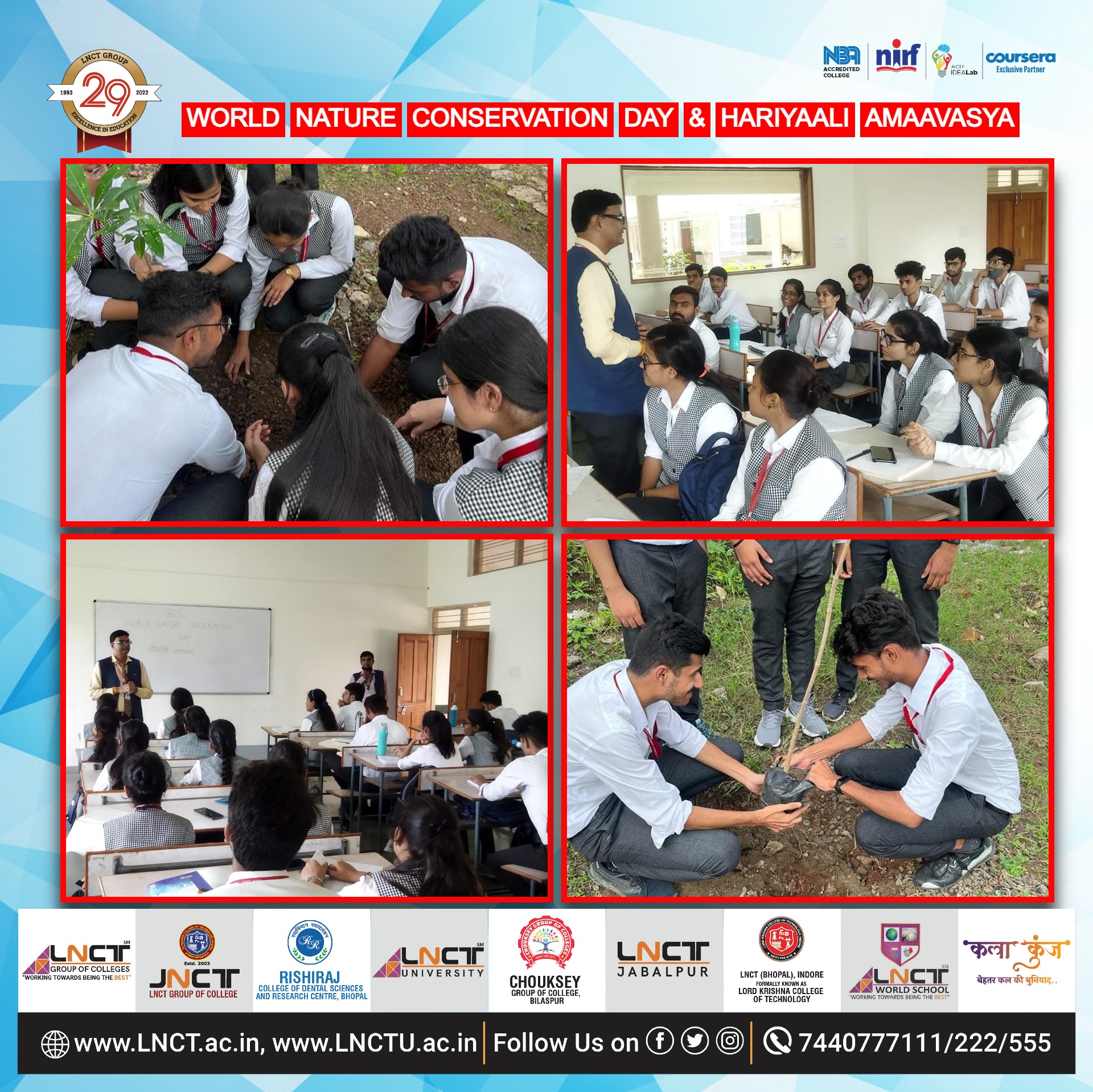 World Nature Conservation Day & Hariyaali Amaavasya | LNCT Group