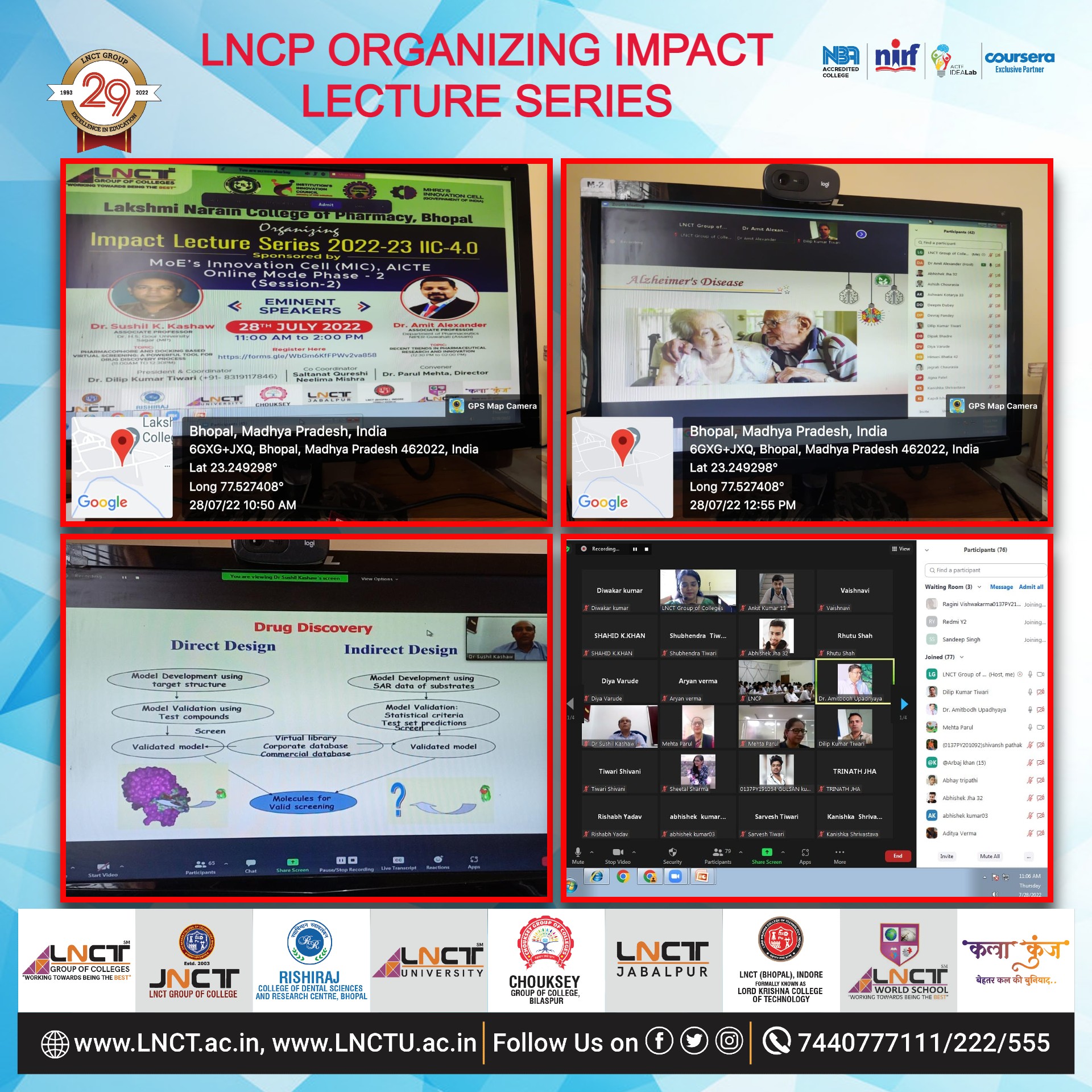 LNCP Organizing Impact Lecture Series | LNCT Group