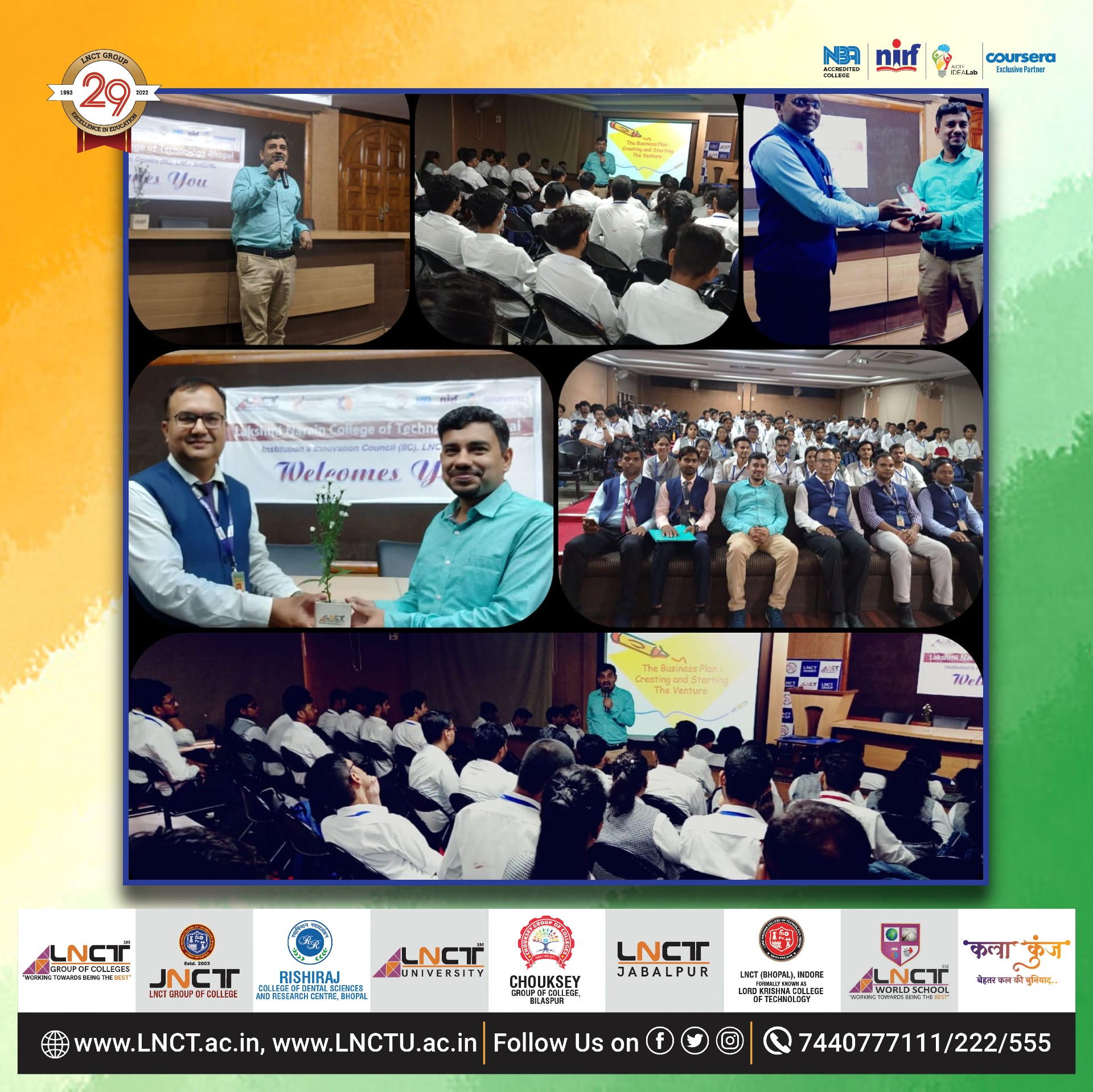 Session On Development Of Business Plan And It's Online Repository | LNCT Group