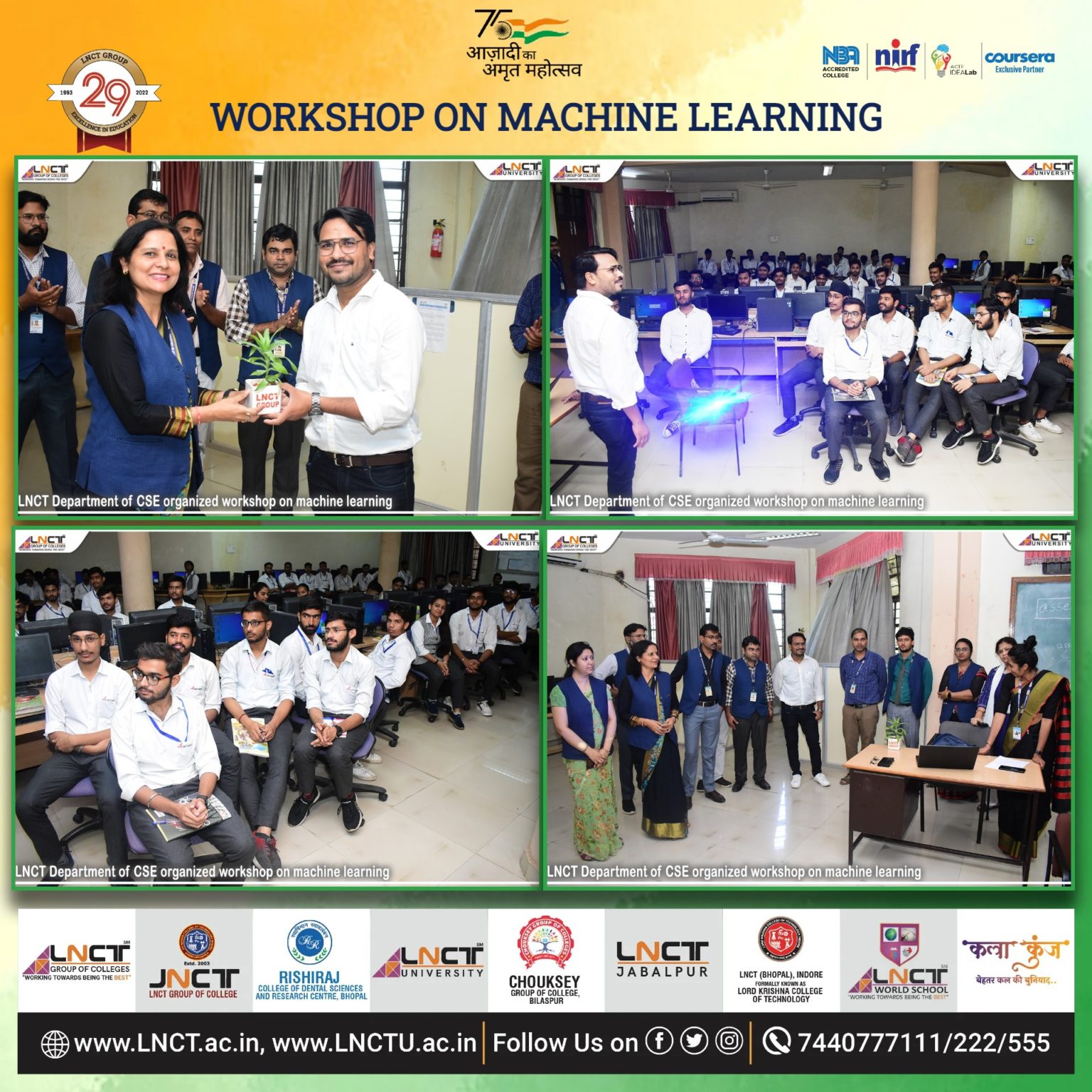 Workshop On Machine Learning | LNCT Group
