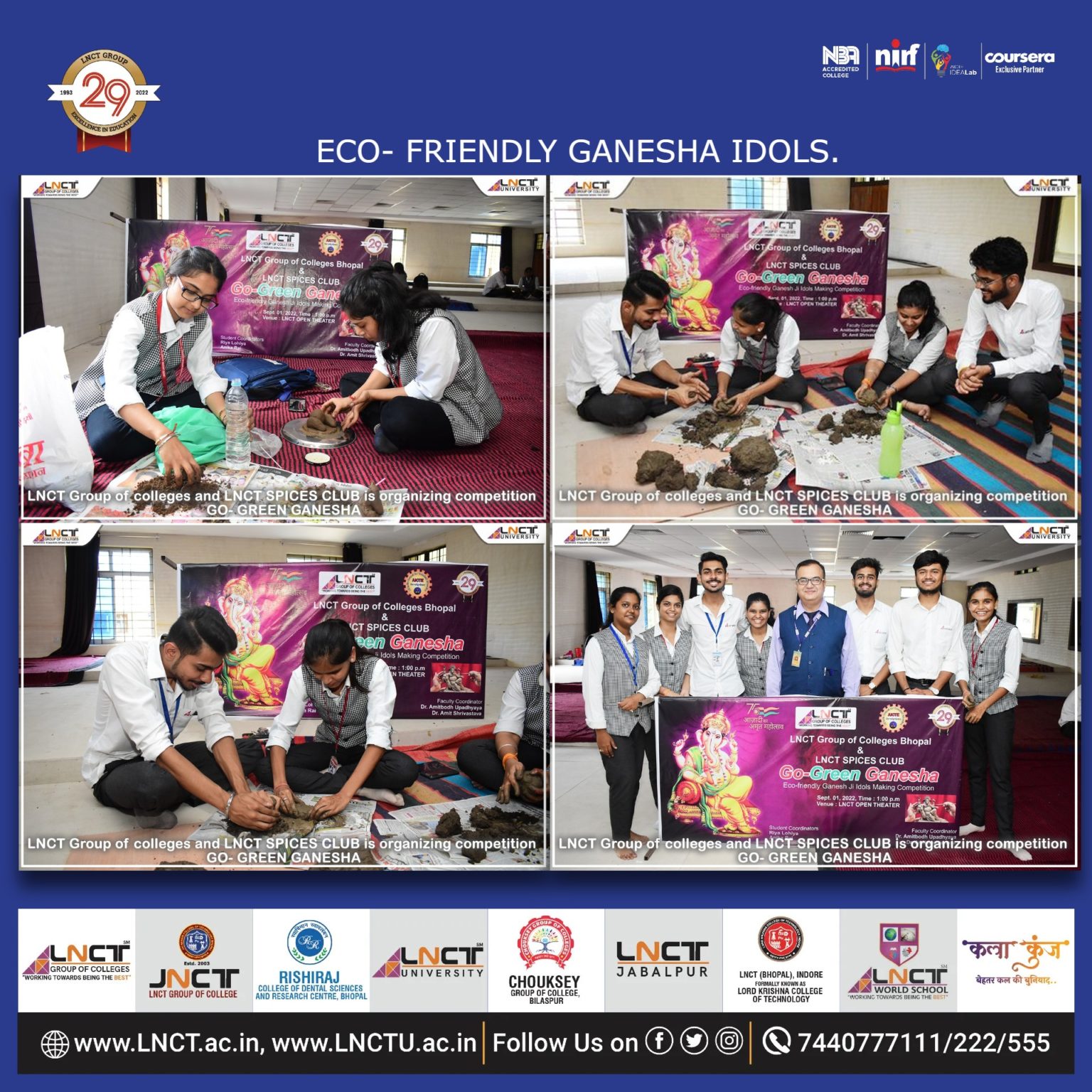 Eco- Friendly Ganesha Idols. | LNCT Group