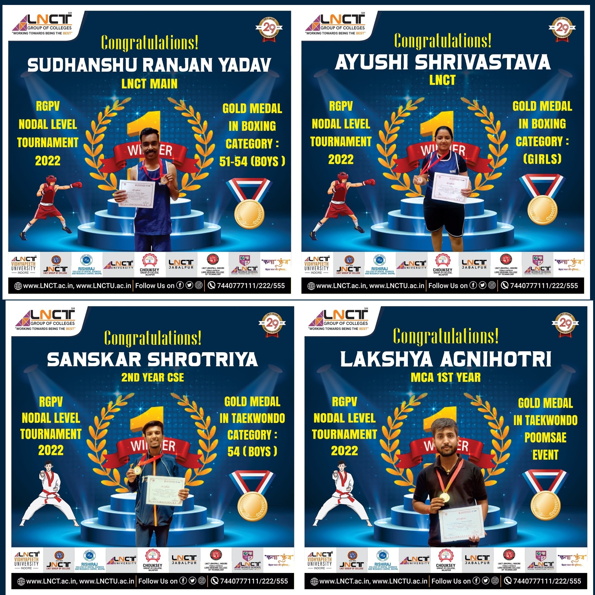 RGPV Nodal Level Tournament Boxing Category !! | LNCT Group