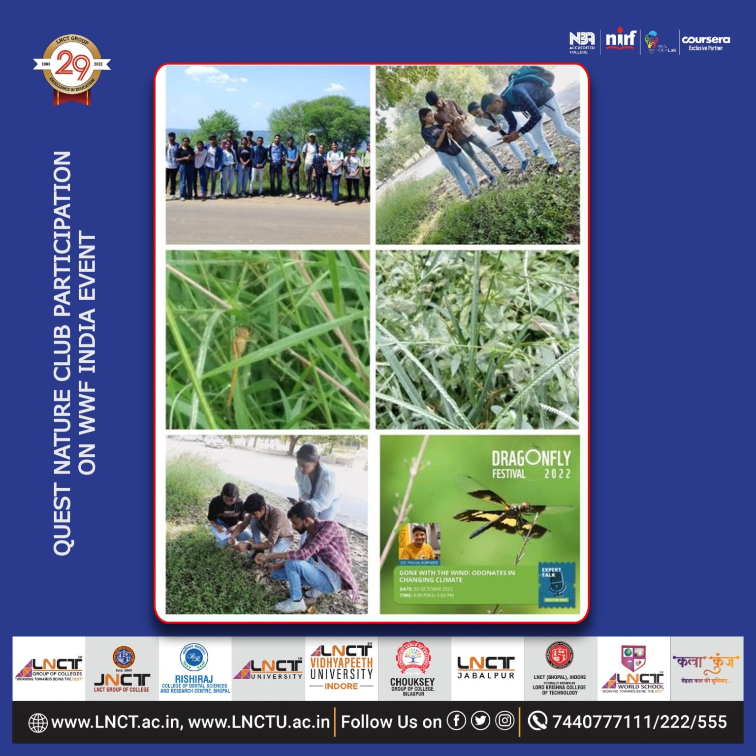 Quest Nature Club Participation On WWF India Event | LNCT Group