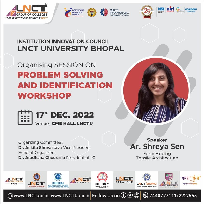 Special Session On Problem Solving & Identification Workshop | LNCT Group
