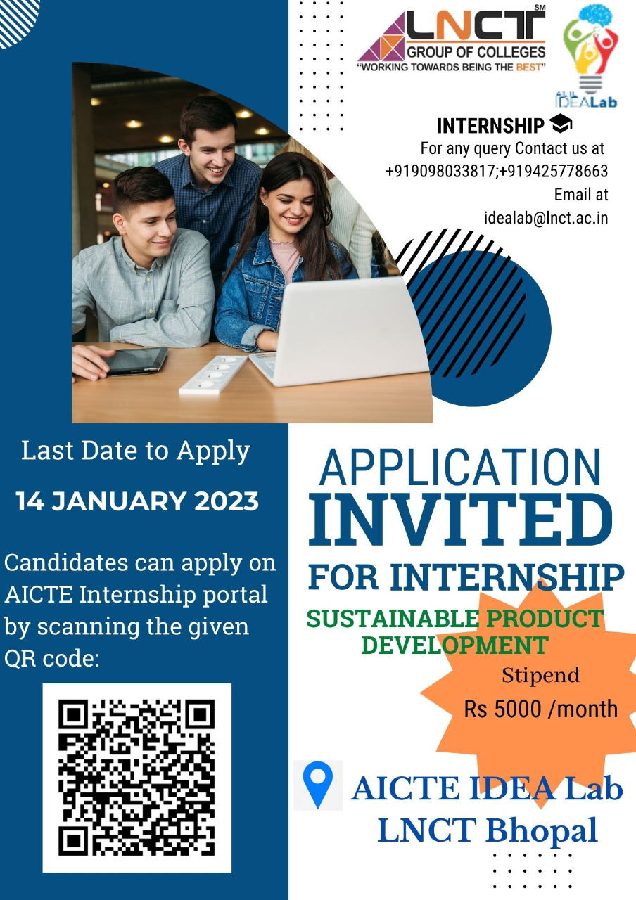 Application Invited For Internship | LNCT Group