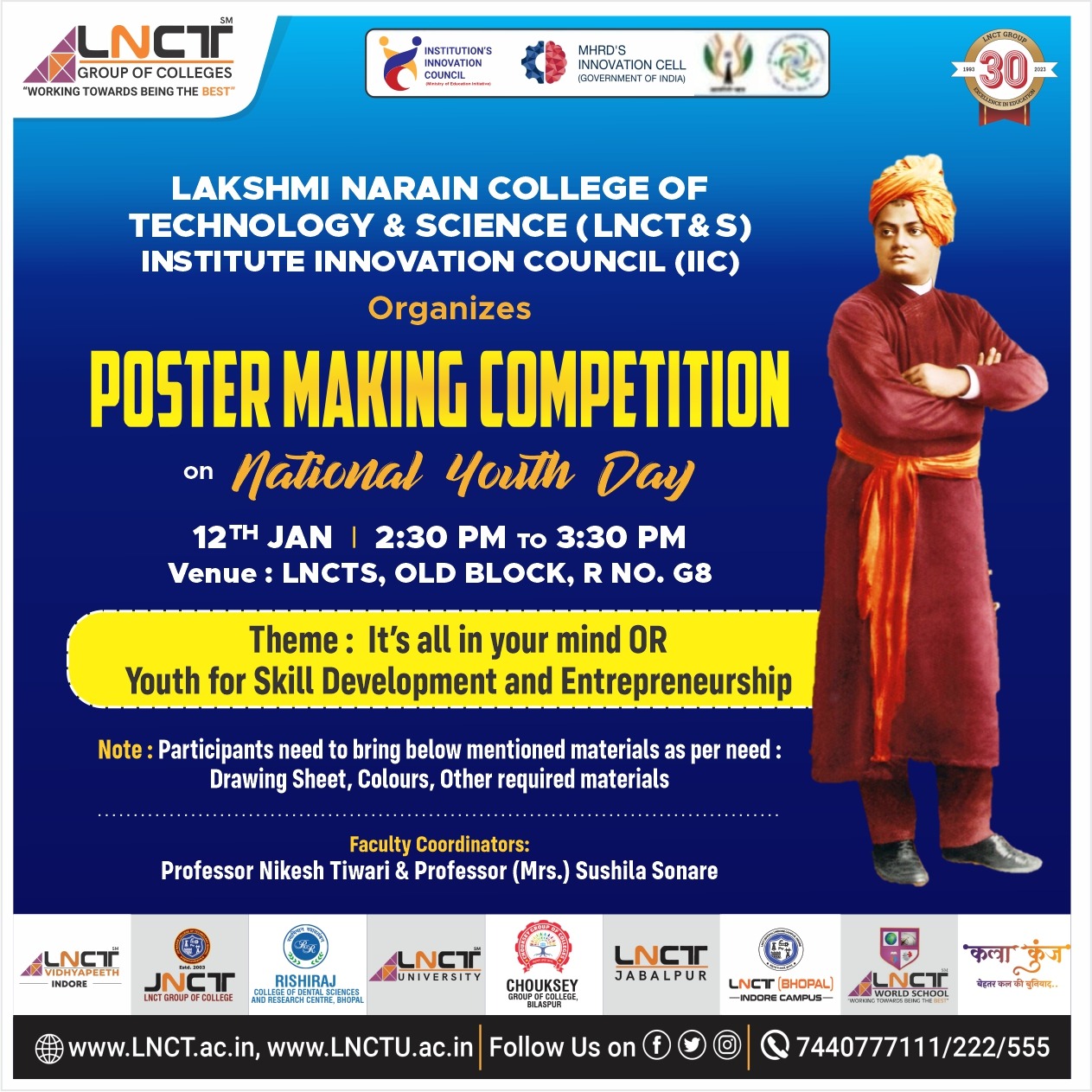 World Youth Day Poster Making Competition | LNCT Group