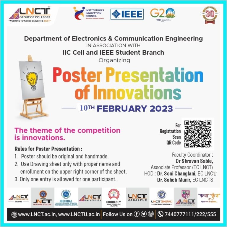 Poster Presentation Of Innovations | LNCT Group