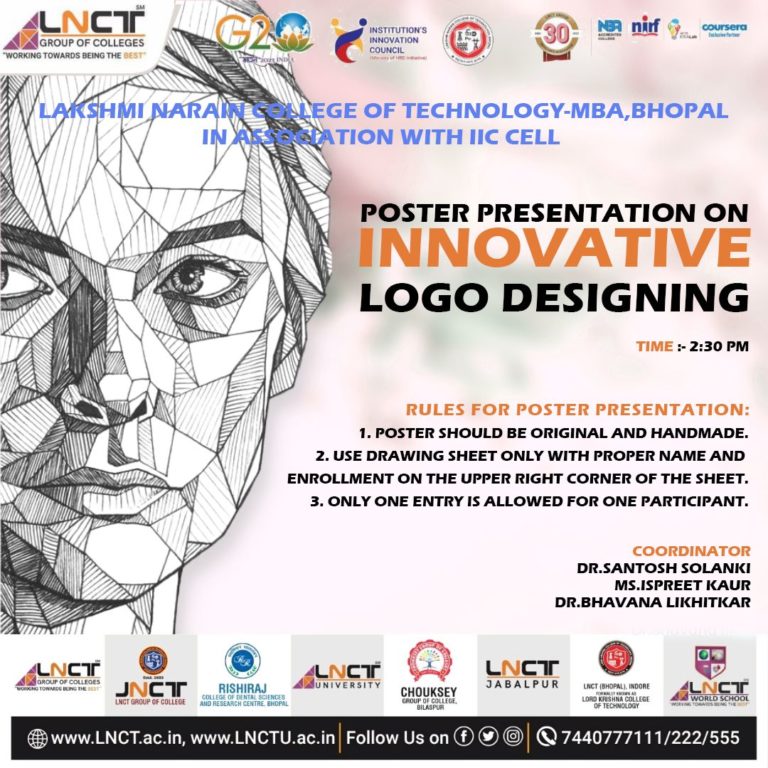 Poster Presentation On Innovative Logo Designing | LNCT Group