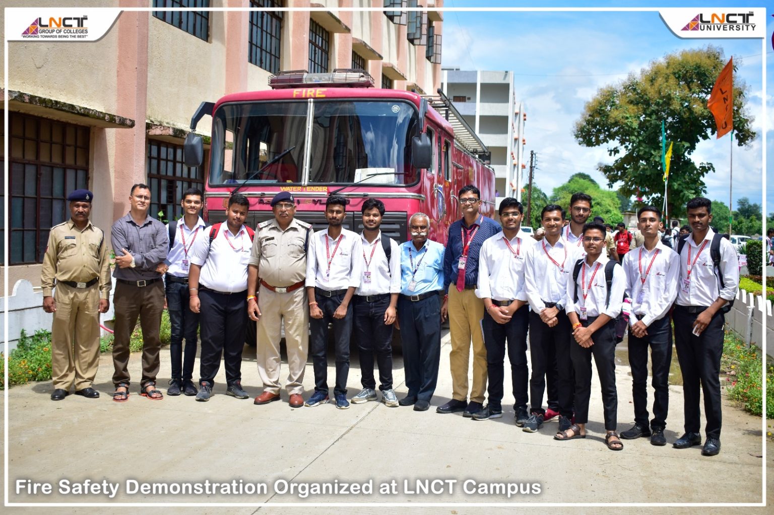 Organized A Fire Safety Demonstration | LNCT Group