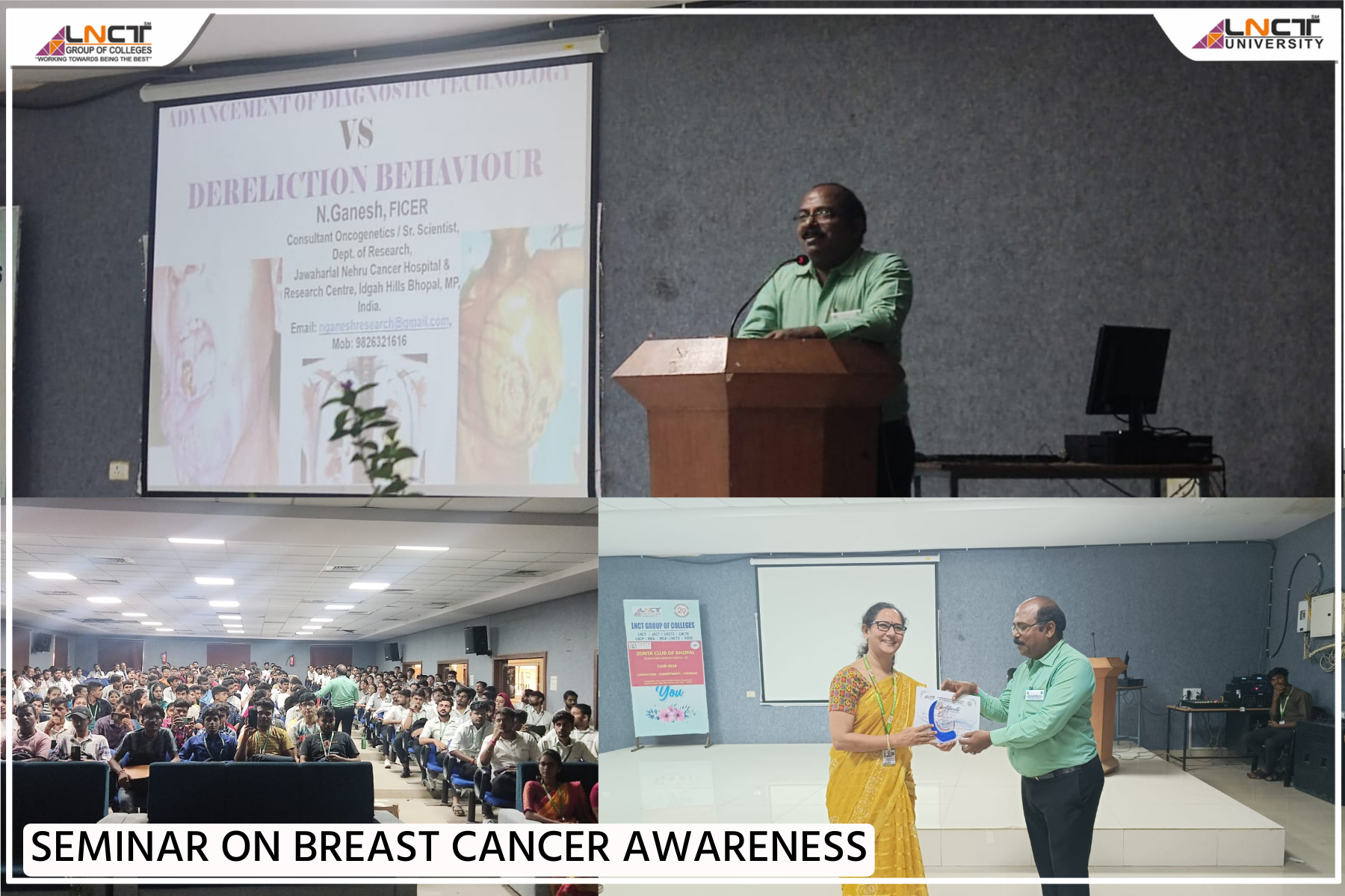 LNCP Hosted A Seminar On Breast Cancer Awareness | LNCT Group