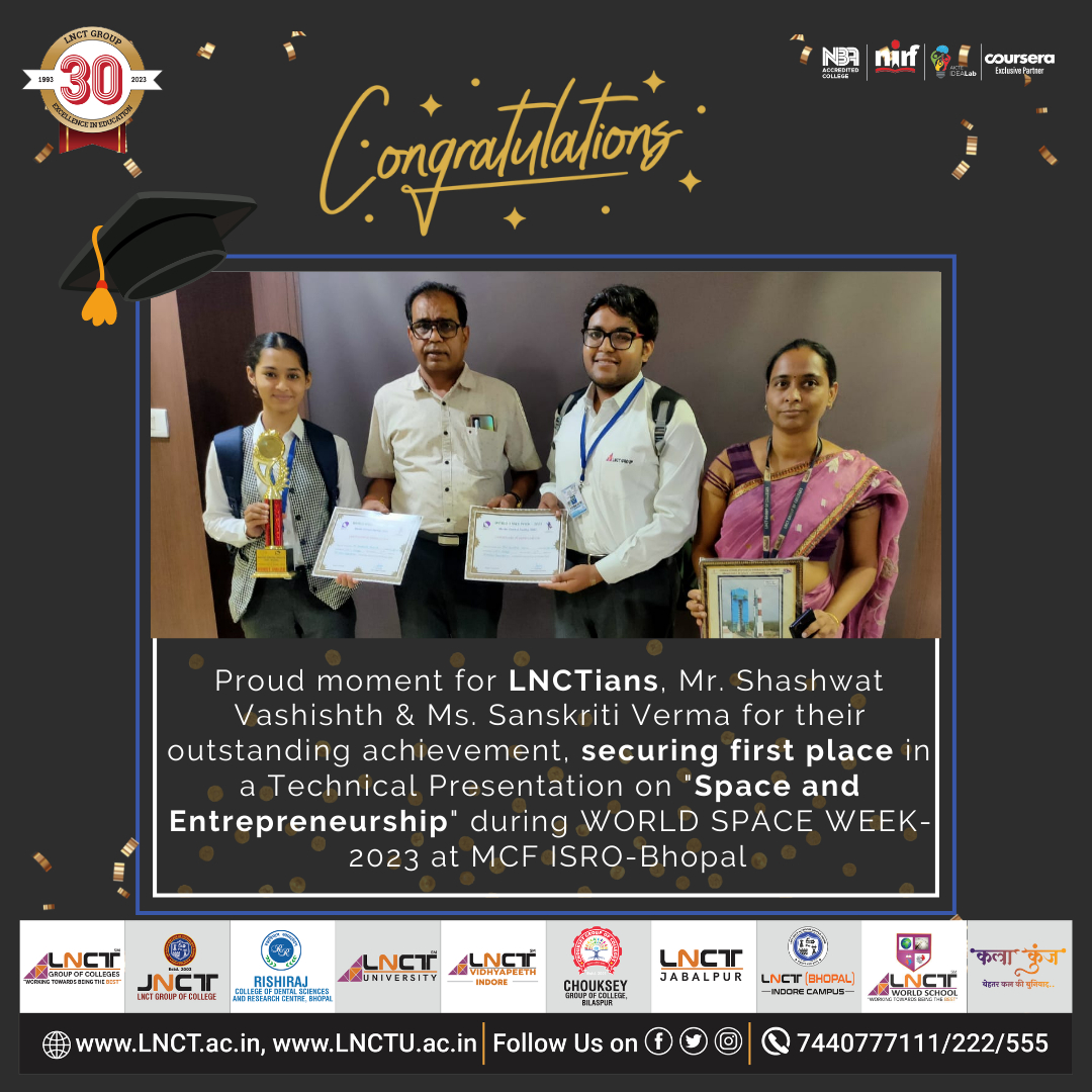 LNCT Stars Shine Bright Winners Of Technical Presentation At World ...