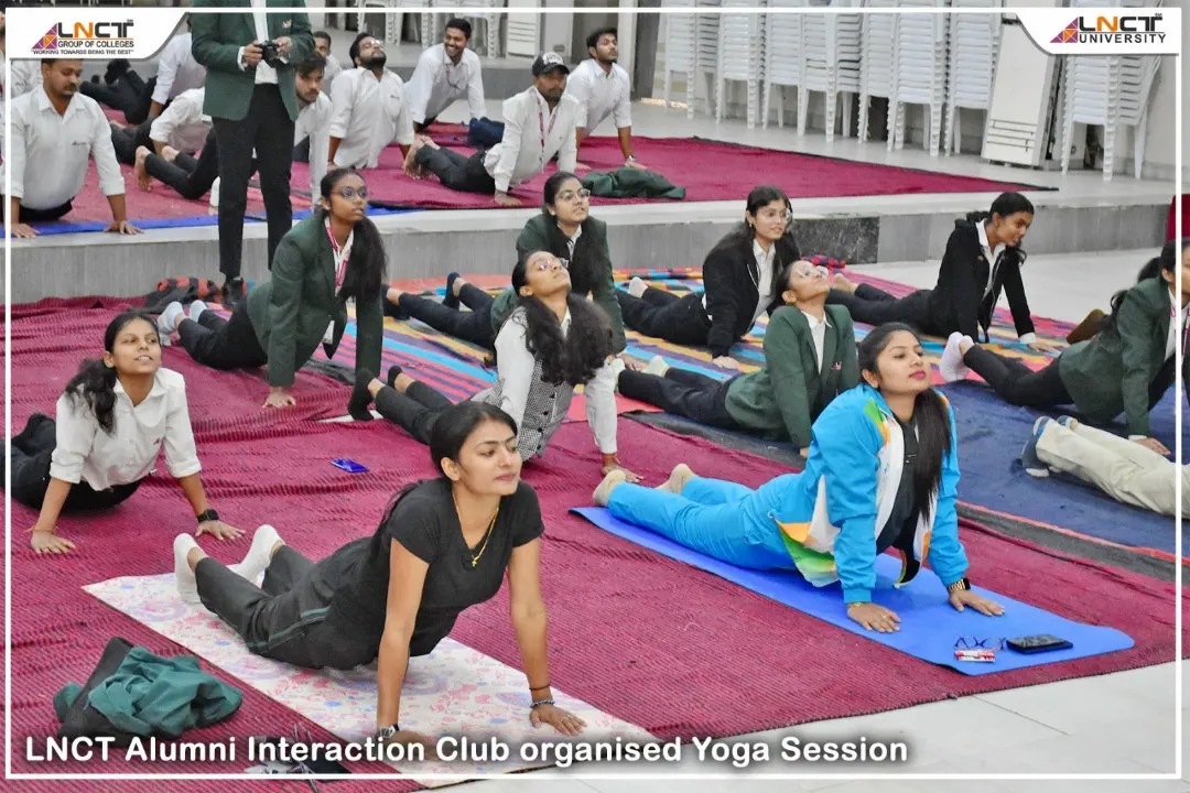 LNCT Alumni Interaction Club's Yoga Session | LNCT Group