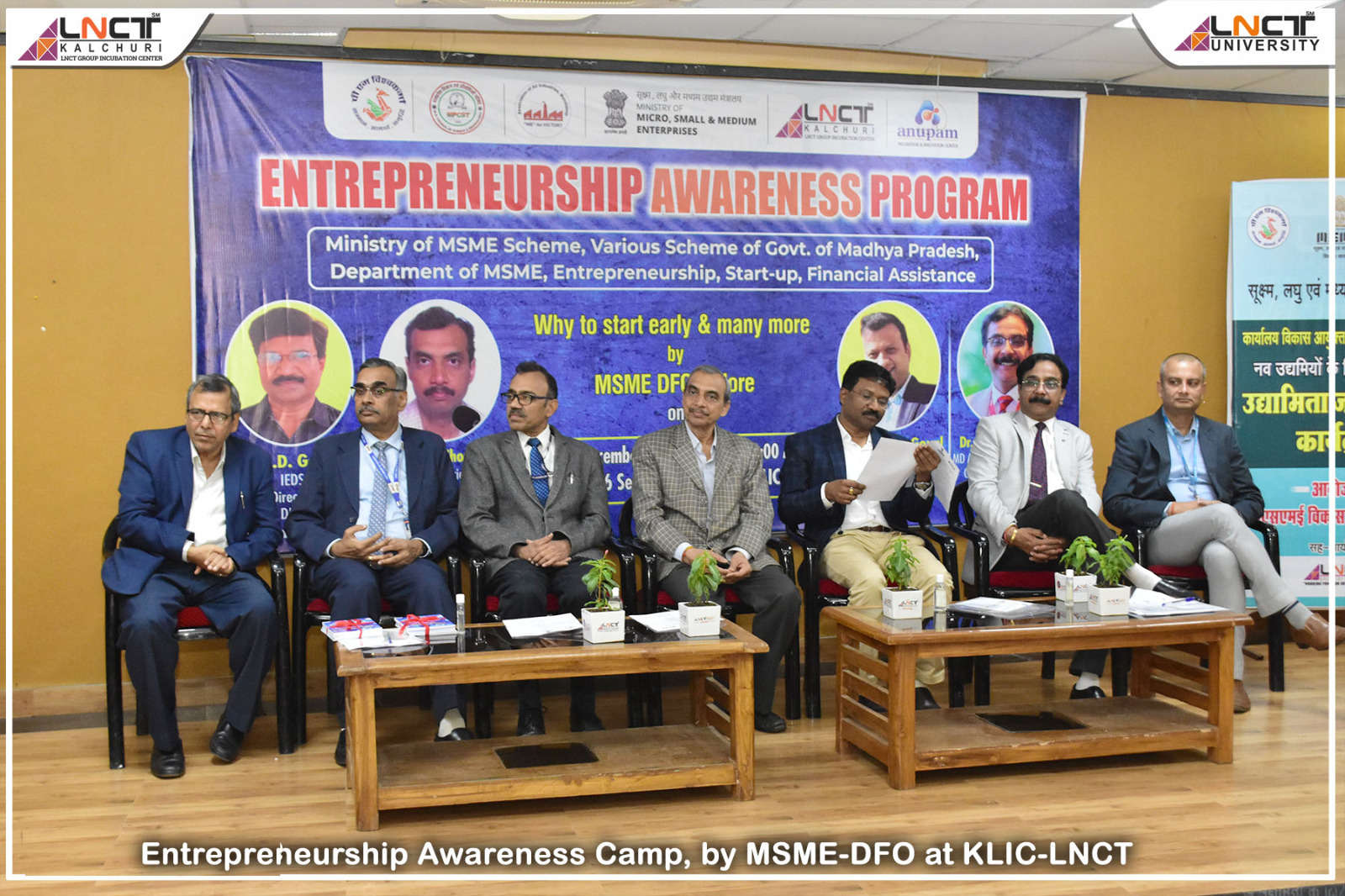 Mantra For Setting Up New Ventures Given By Join Director MSME | LNCT Group