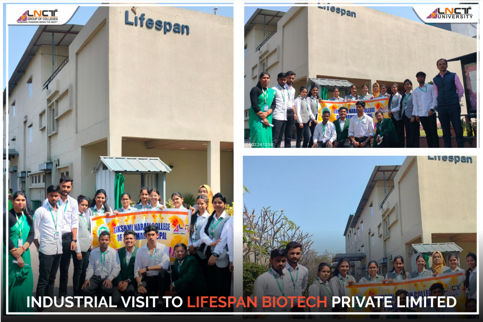 Industrial Visit To Lifespan Biotech Private Limited | LNCT Group