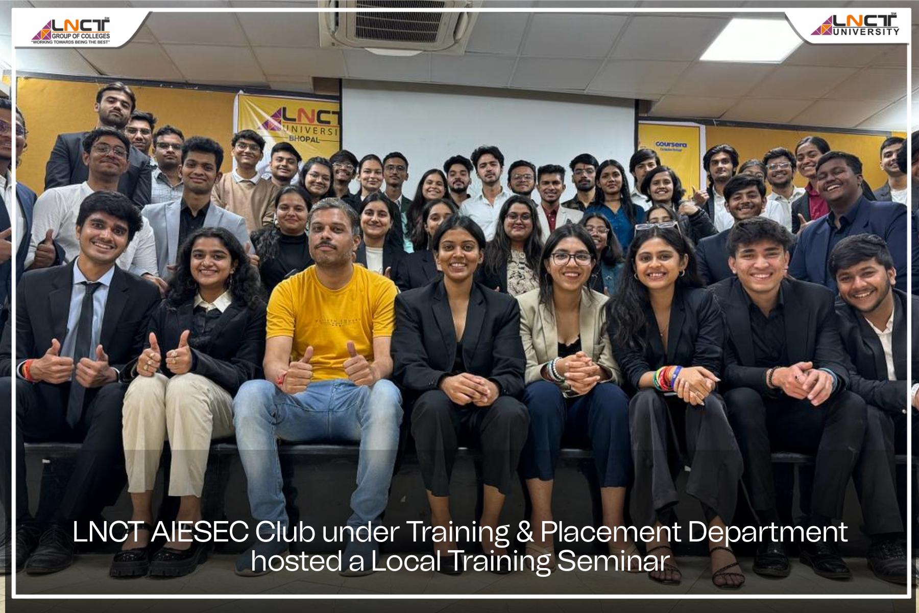 LNCT AIESEC Club Under Training & Placement Department Hosted A Local ...