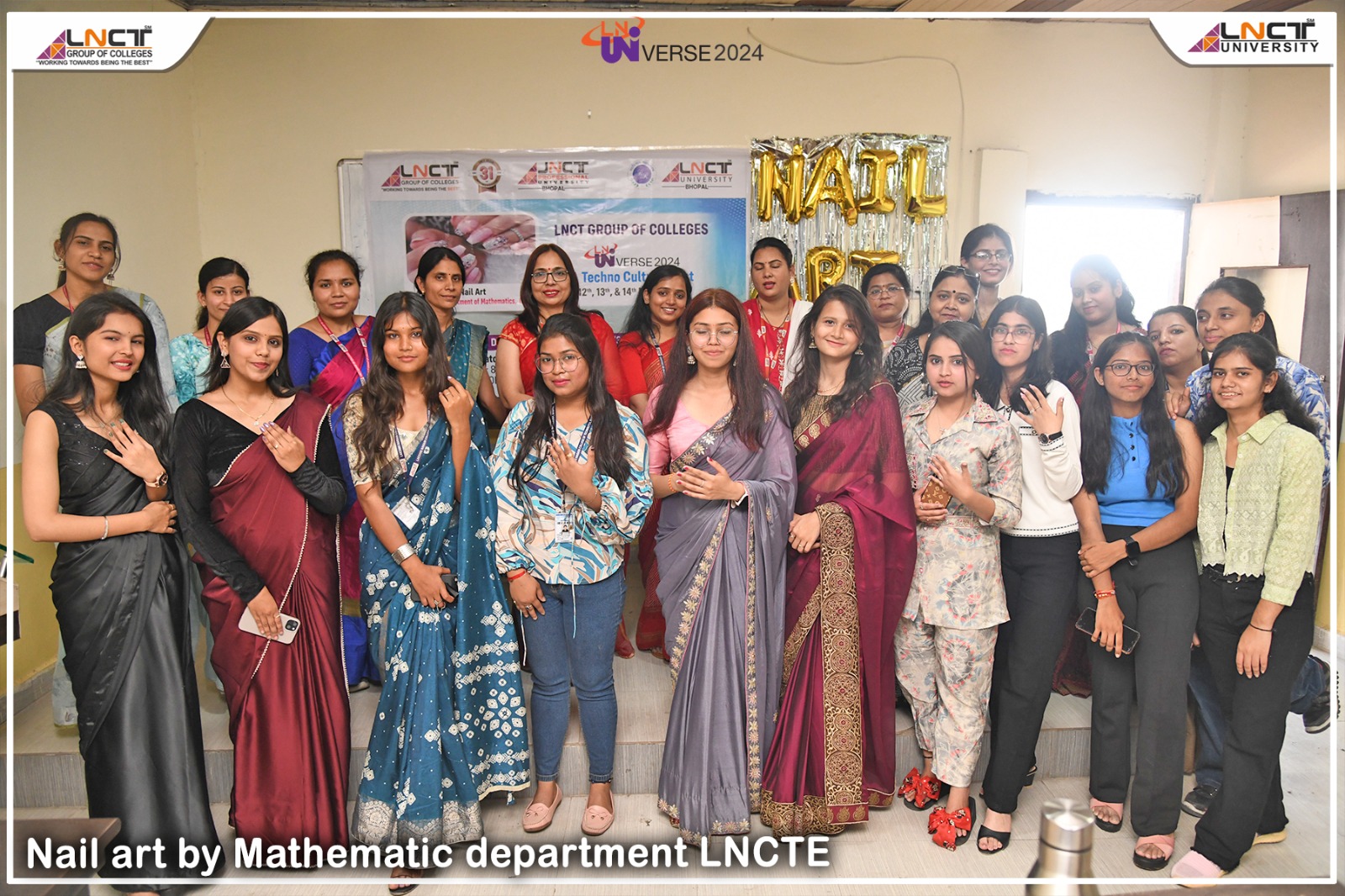 Nail Art Exhibition By The Mathematics Department At LNCTE | LNCT Group