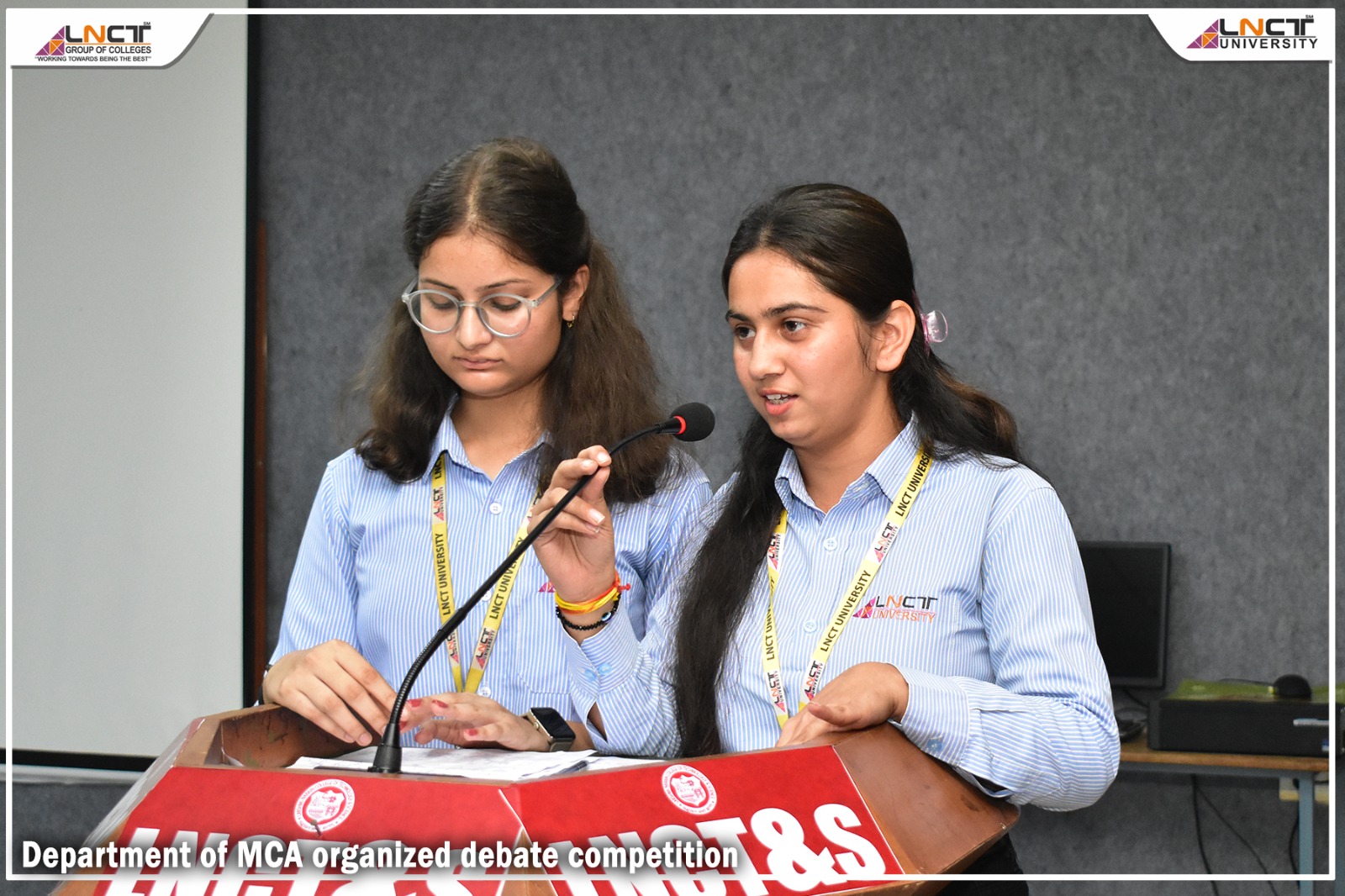 Debate Competition Organized By The Department Of MCA | LNCT Group