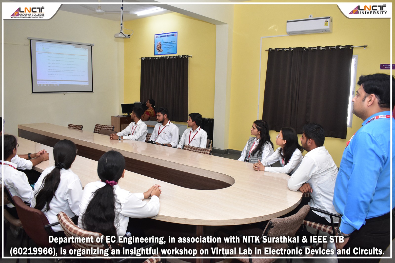 Workshop Organized In Collaboration With NITK Surathkal & IEEE | LNCT Group