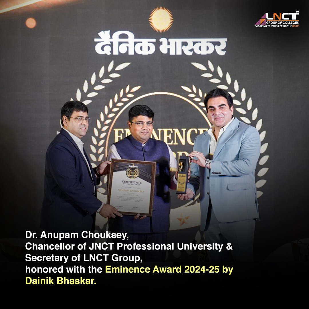 Dr. Anupam Chouksey Honoured At Dainik Bhaskar Eminence Awards 2024-25 ...