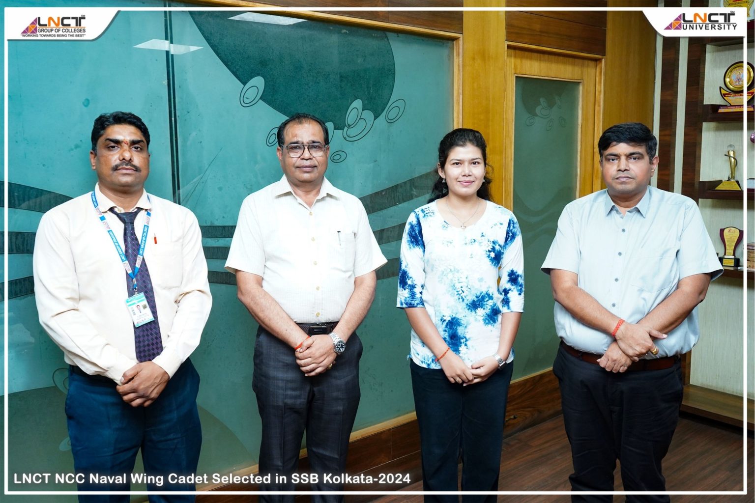LNCT NCC Naval Wing Cadet Selected In SSB Kolkata-2024 | LNCT Group