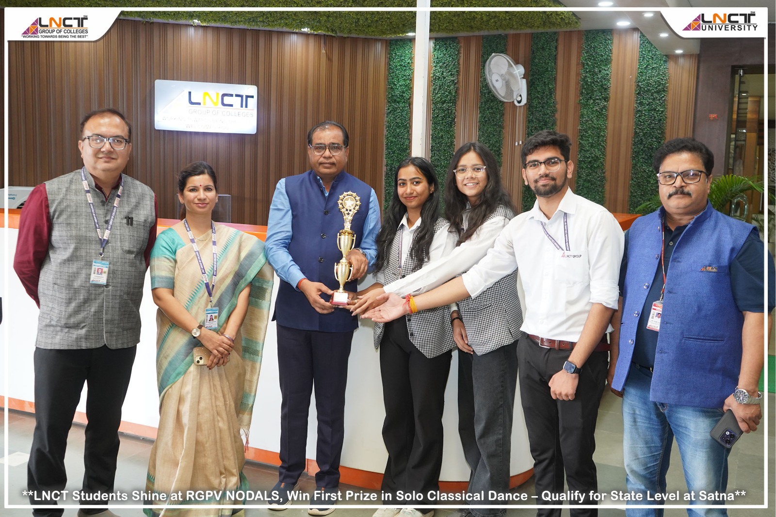 LNCT Students Win 1st Prize At RGPV Nodal Level Solo Classical Dance ...