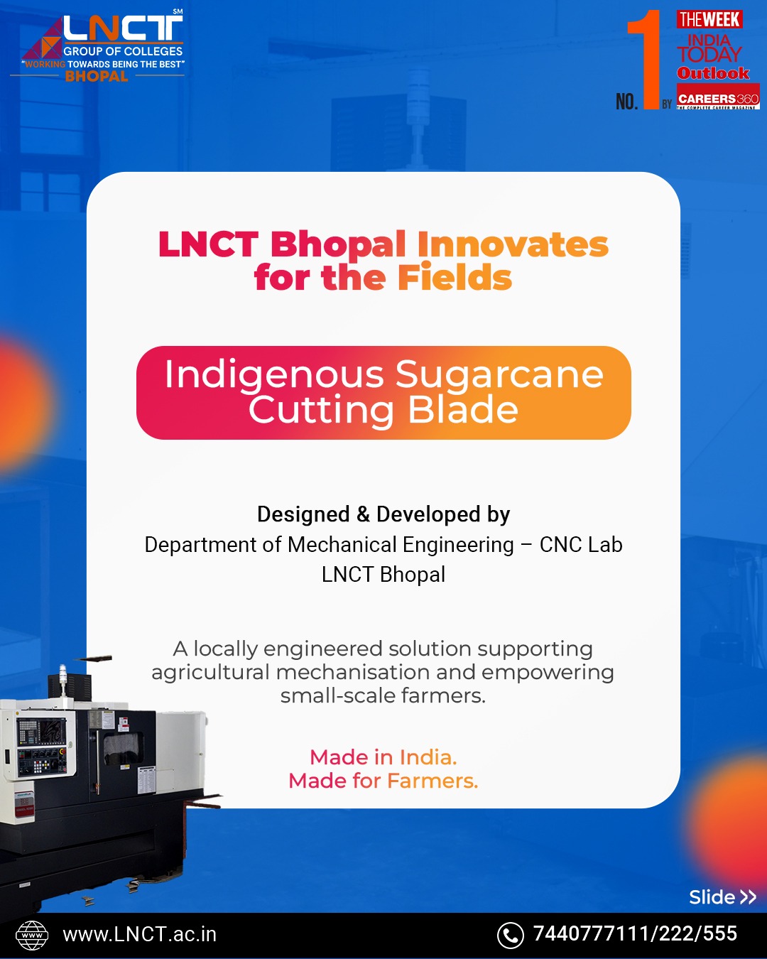 LNCT Bhopal’s Mechanical Engineering Department Unveils Indigenous ...